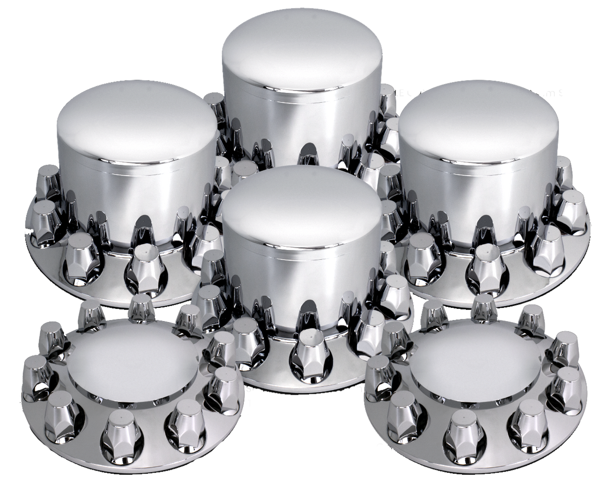 Axle Cover Full Kit Rounded Top With 33mm Threaded Nut Covers – HD ...