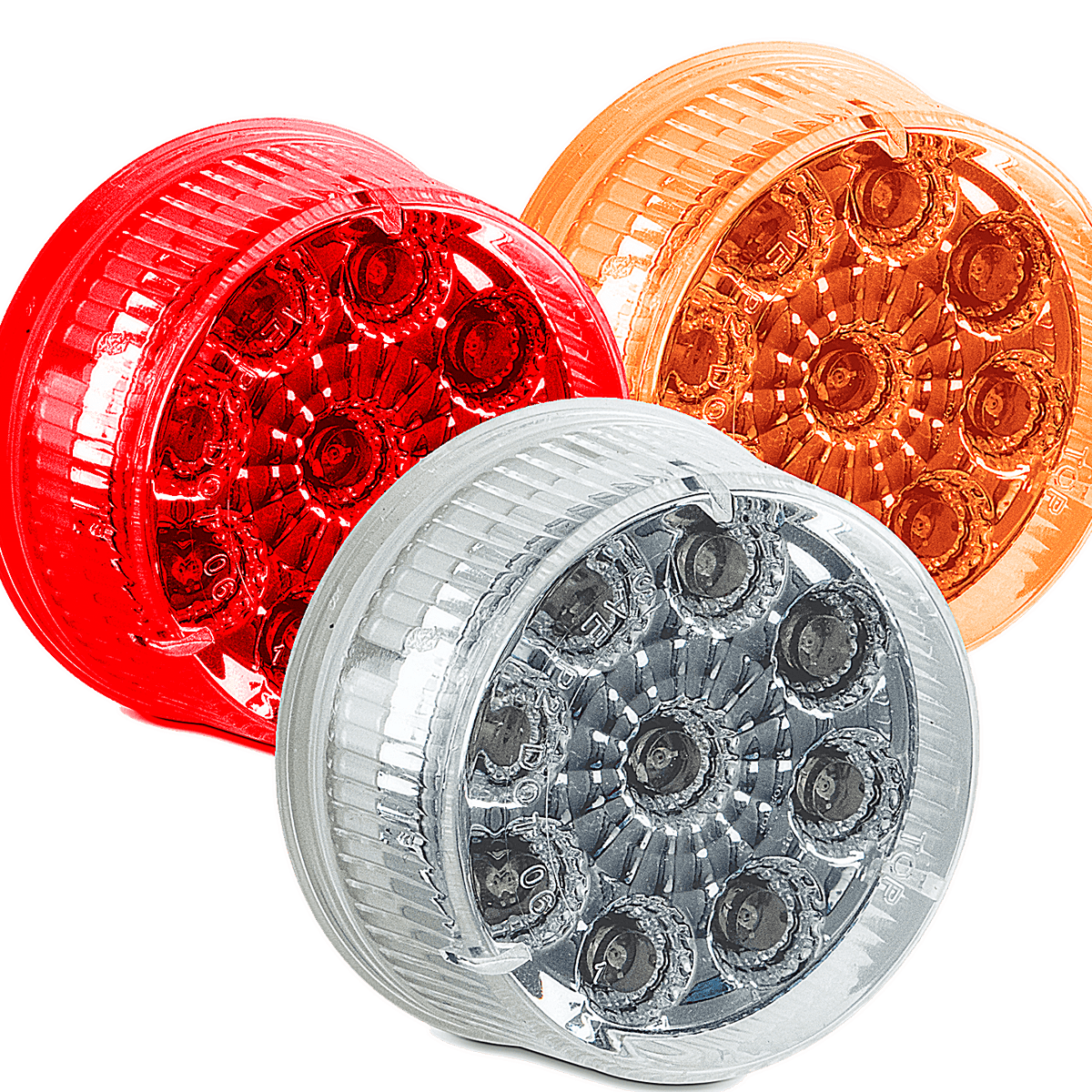 2 Inch Round 9 LED Marker Lights – Hig Brightness Clearance and Side M ...