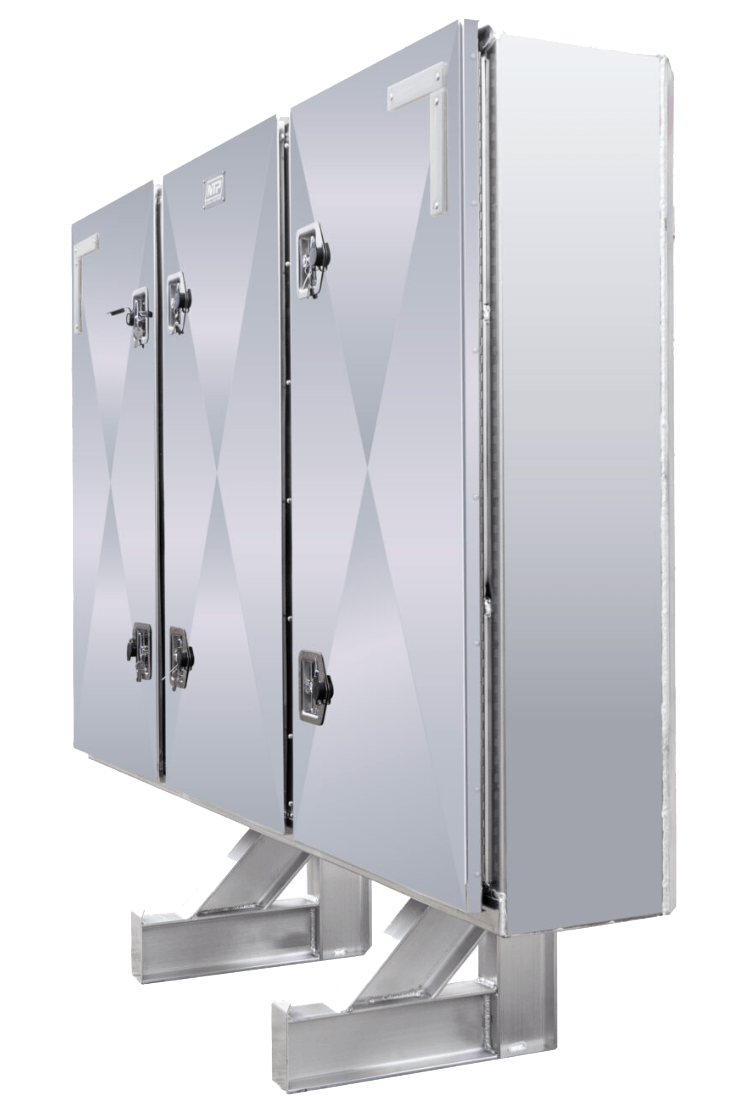 3 Locking Door Stainless Steel Cab Rack 68" Inch x 80 Inch – HD Truck ...