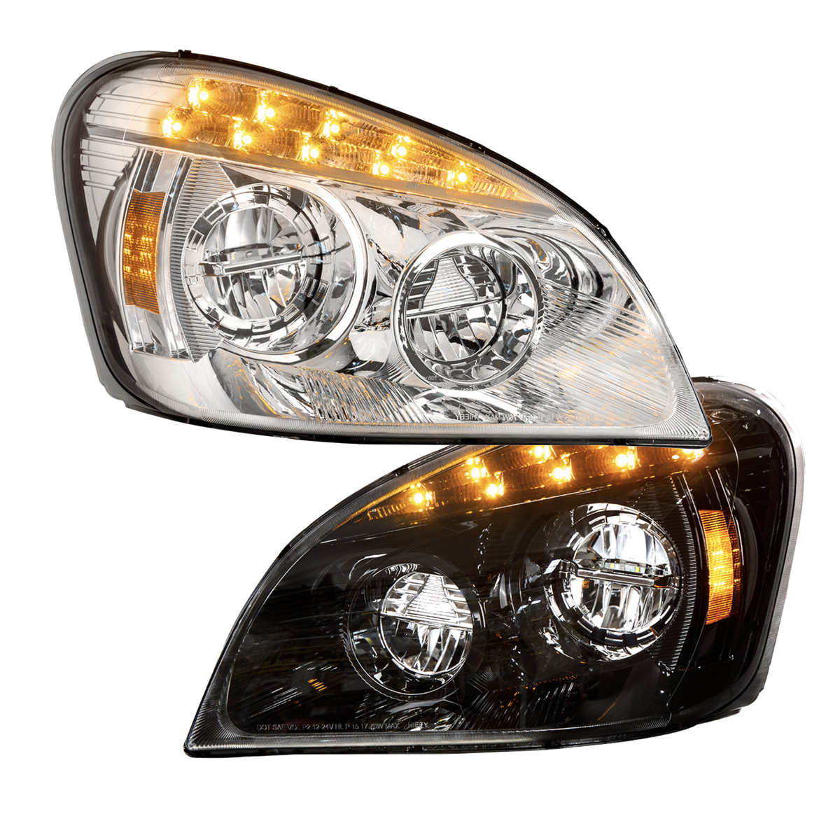 Freightliner Cascadia 2008-2017 - LED Headlights – HD Truck Source