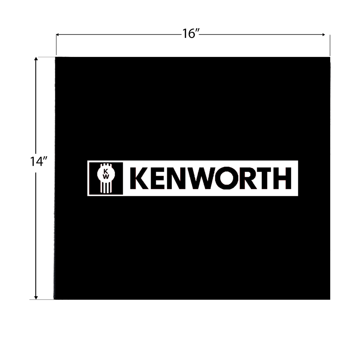 Kenworth Durable 3/8 Inch Thick Rubber Mud Flaps, Multiple Sizes – HD ...