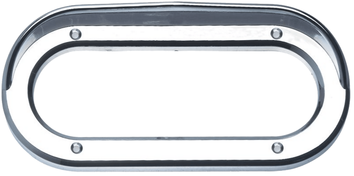 Oval Chrome Plated Bezel With Visor – HD Truck Source