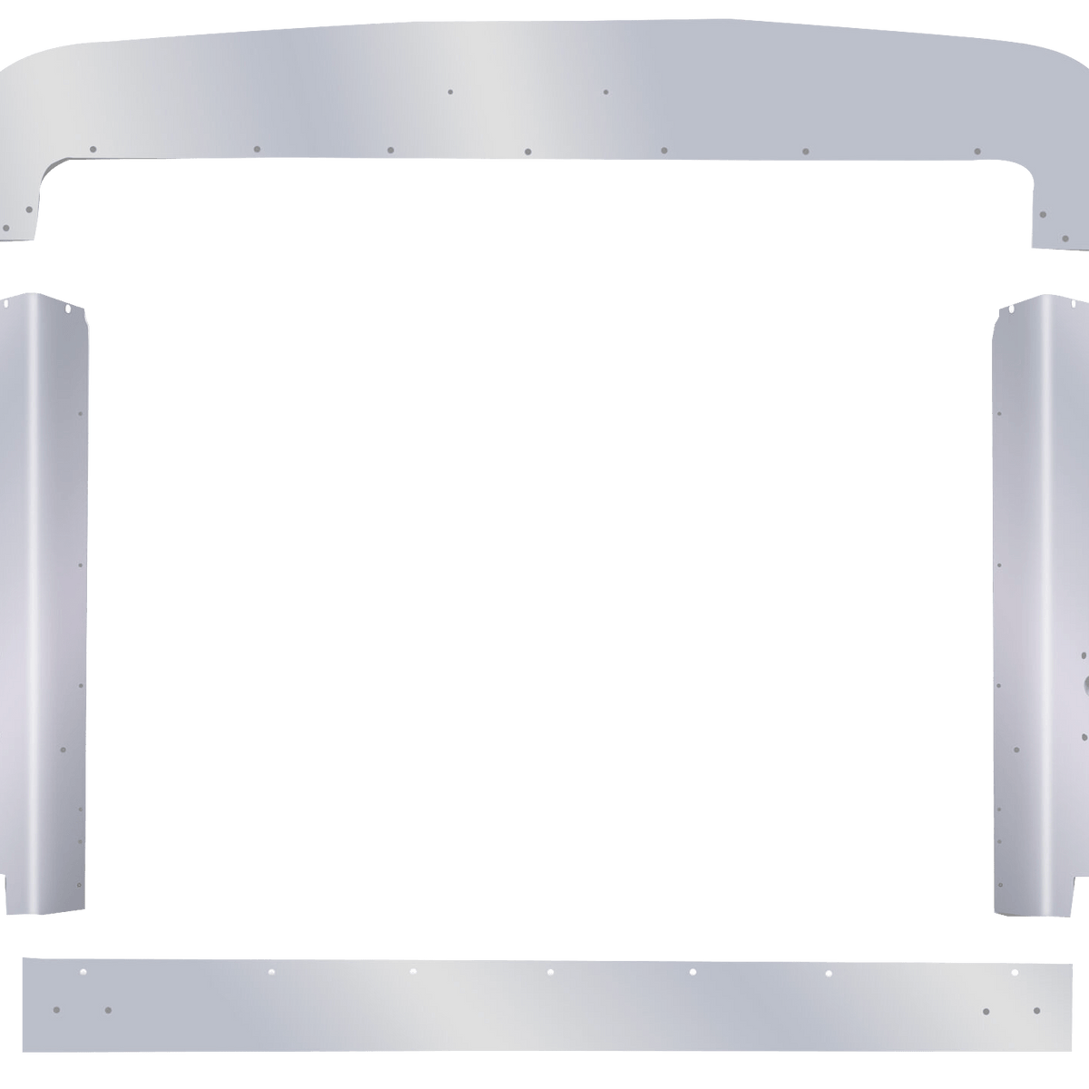 Peterbilt 379 Extended Hood Stainless Steel Grill Surround – HD Truck ...