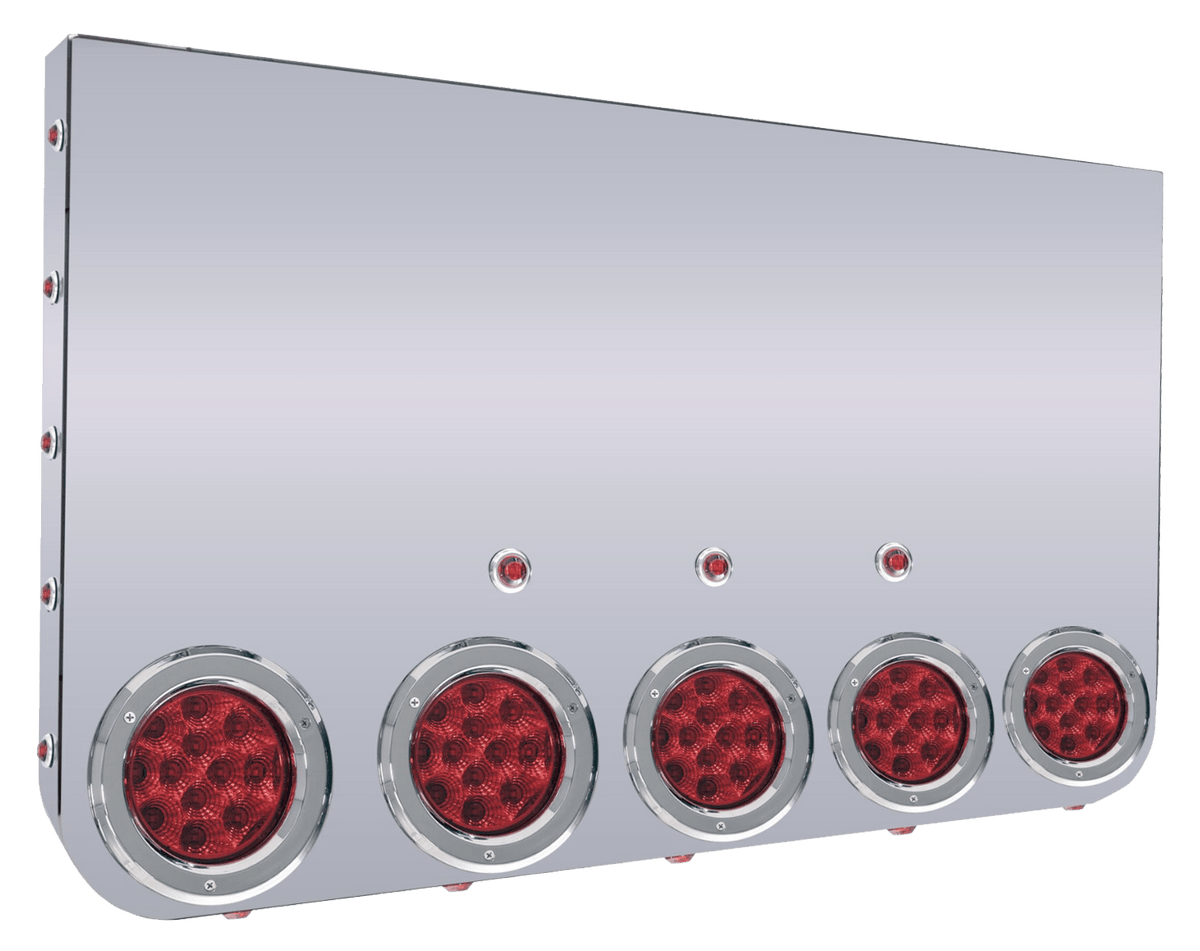 LED Rear Center Light Panel - Five 4" Round, Eighteen 3/4" Lights – HD ...