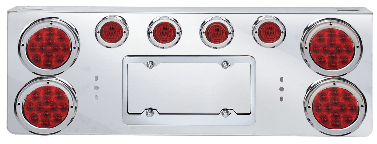 Rear Center Light Panel With Four 4 Inch and Four 2 Inch LED Lights ...